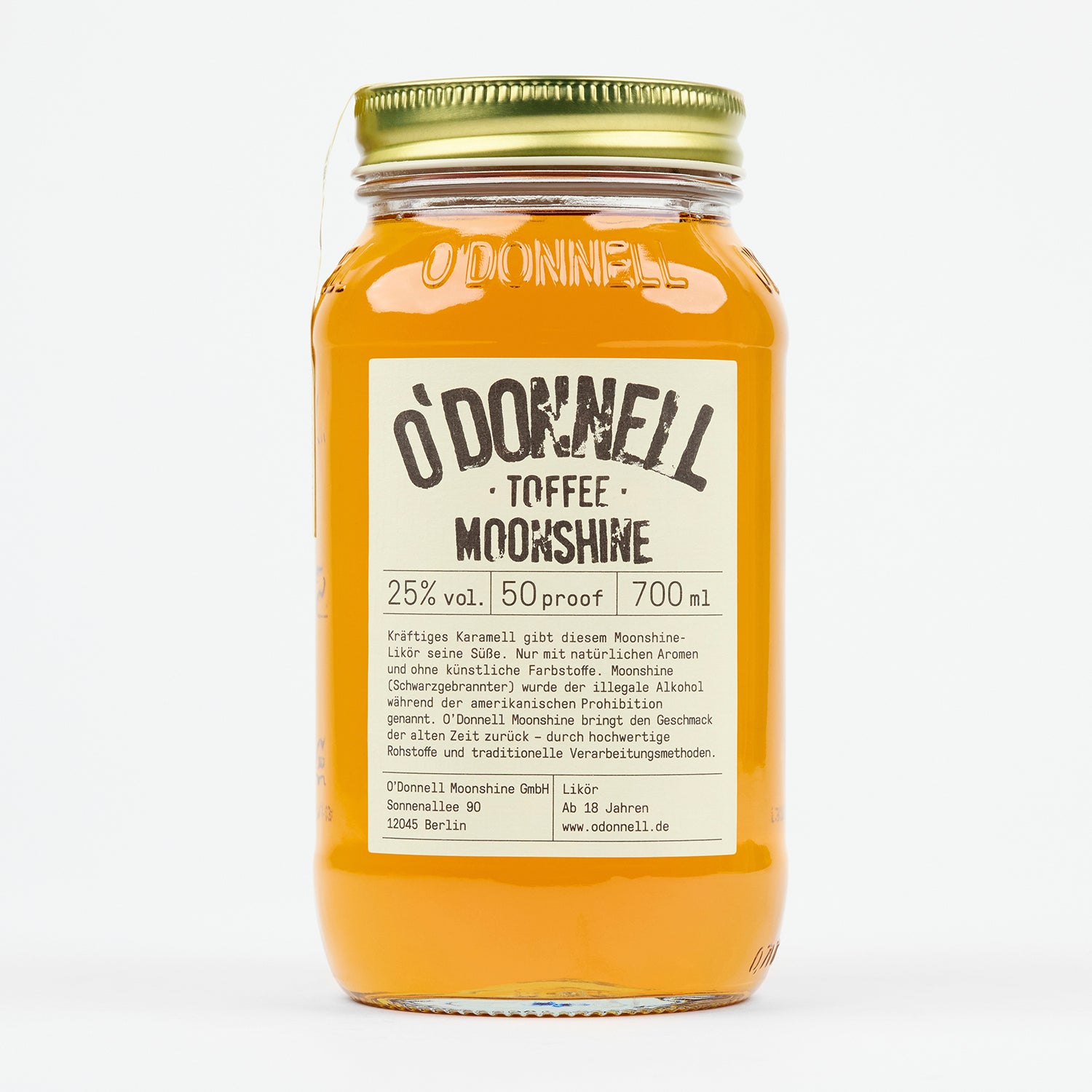Toffee Likör (25% vol.) | O’Donnell Moonshine – O'Donnell Moonshine DE
